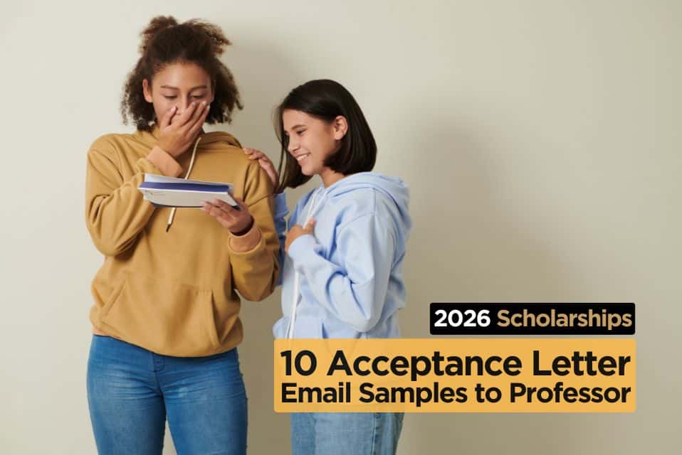 10 Email Samples to Professors for Acceptance Letters | Scholarships ...