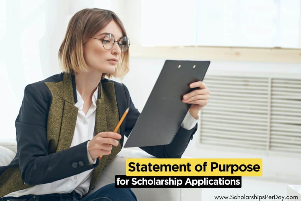 Next Generation Statement of Purpose Writing to Win a Scholarship in ...